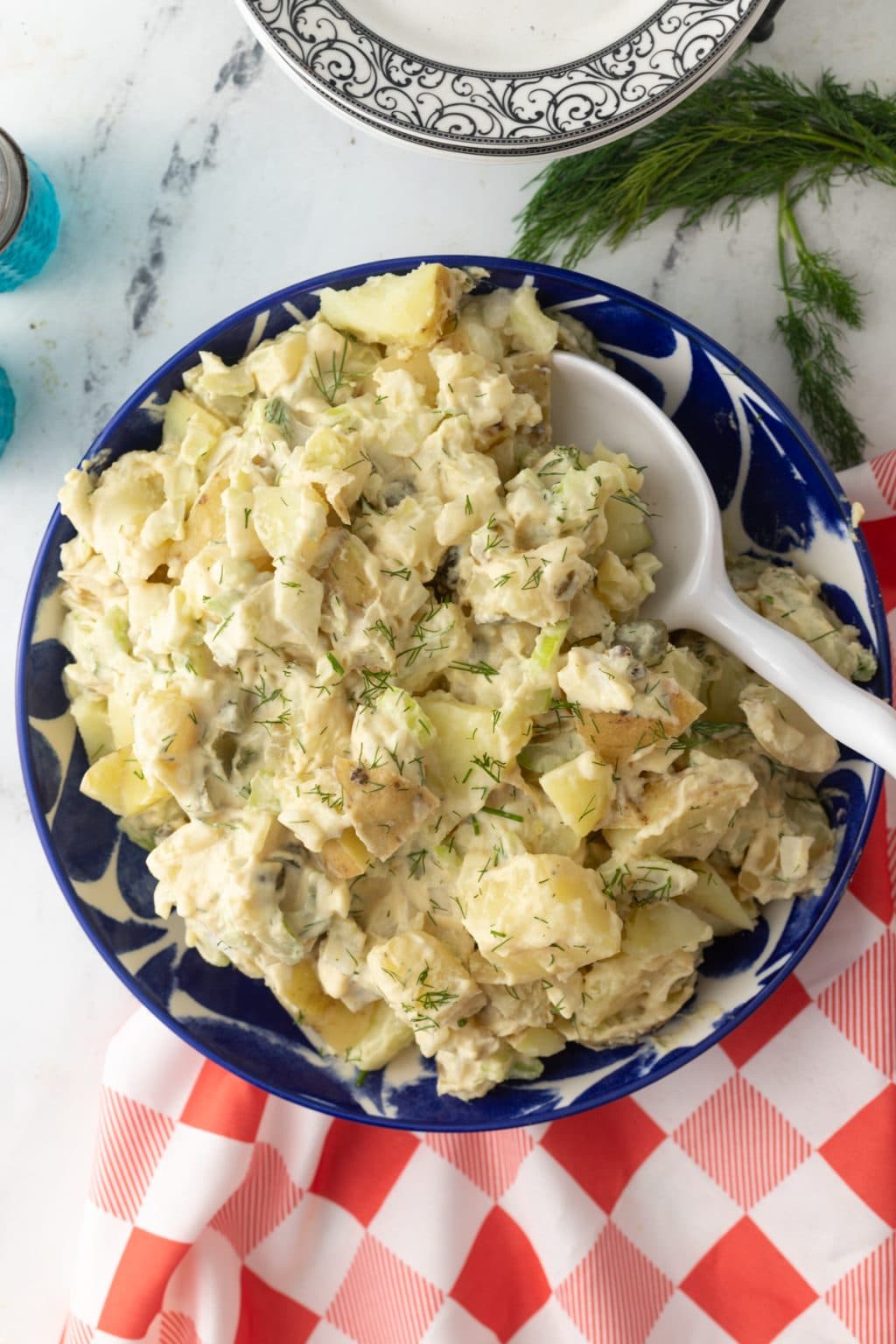 Greek Yogurt Potato Salad (No Mayo!) | Healthy Delicious