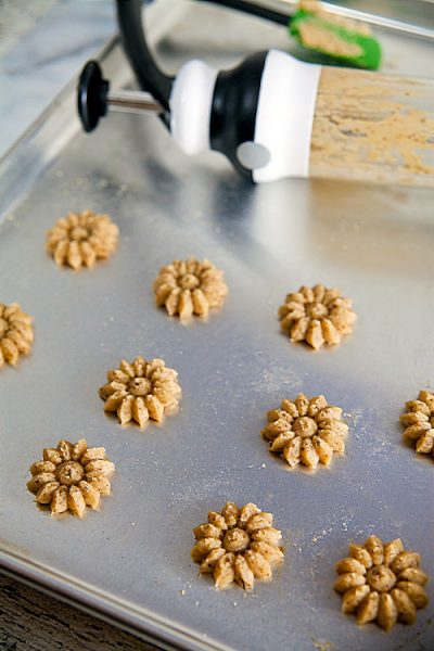 Coffee-Hazelnut Spritz Cookies | Healthy Delicious