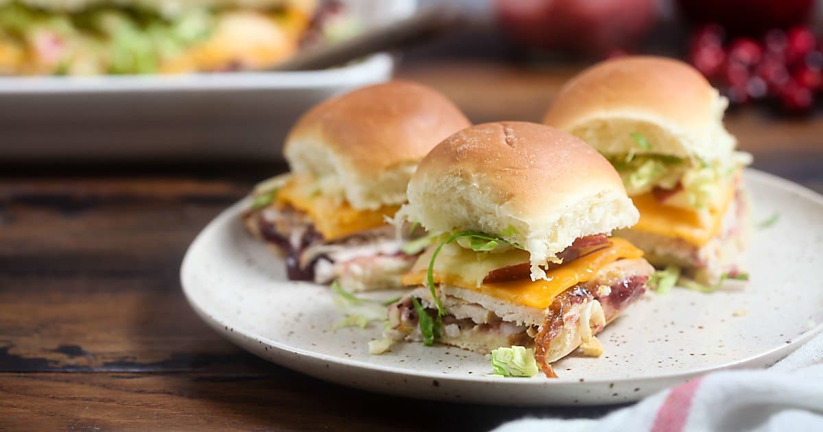 Baked Turkey Sliders With Cranberry Mustard | Healthy Delicious