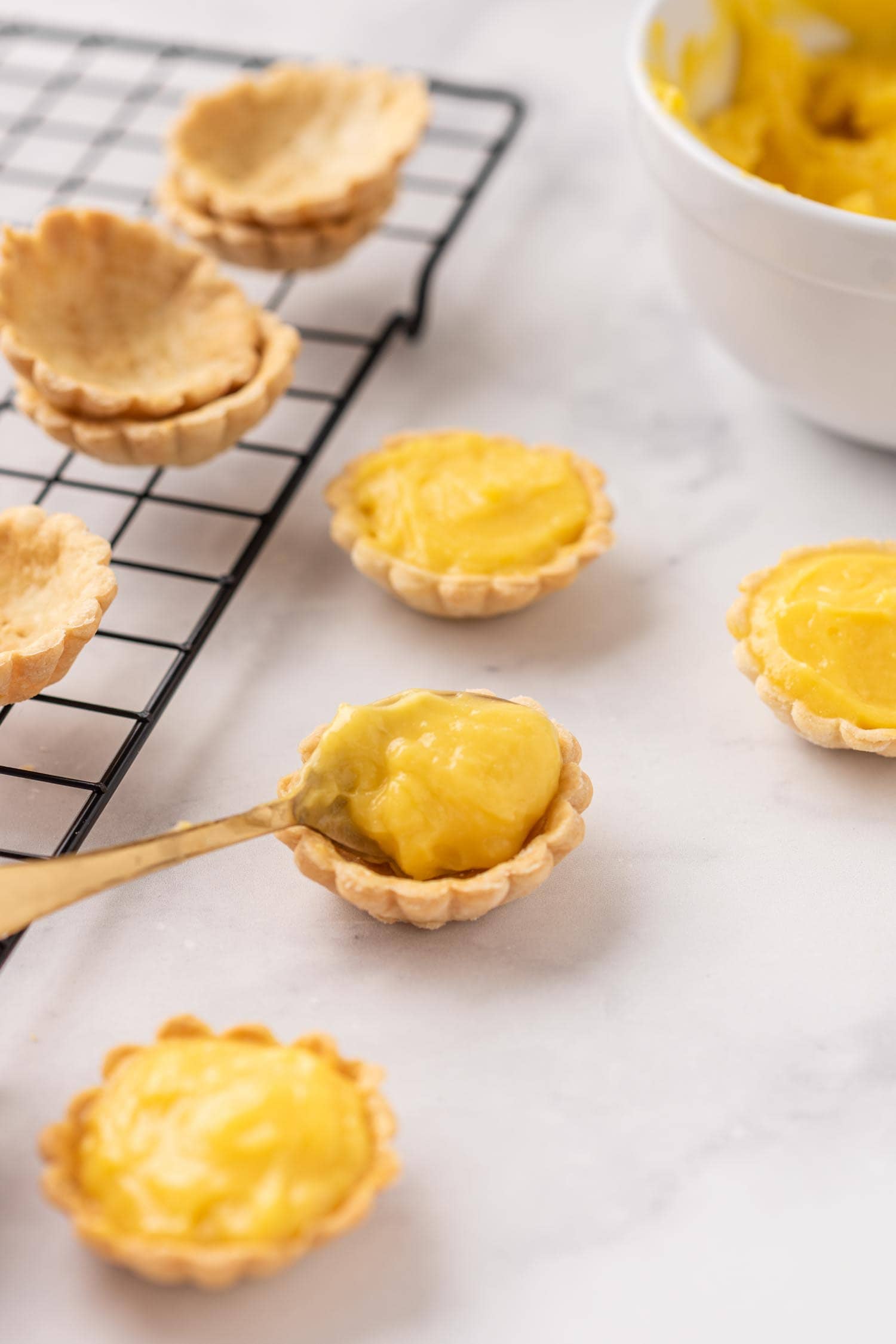 Mini Lemon Curd Tarts | Healthy Delicious